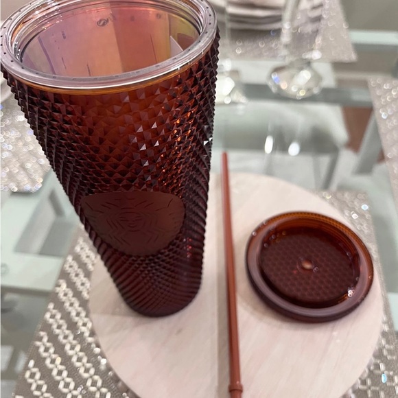 Starbucks | Dining | Starbucks 222 Pumpkin Burnt Orange Red Studded ...